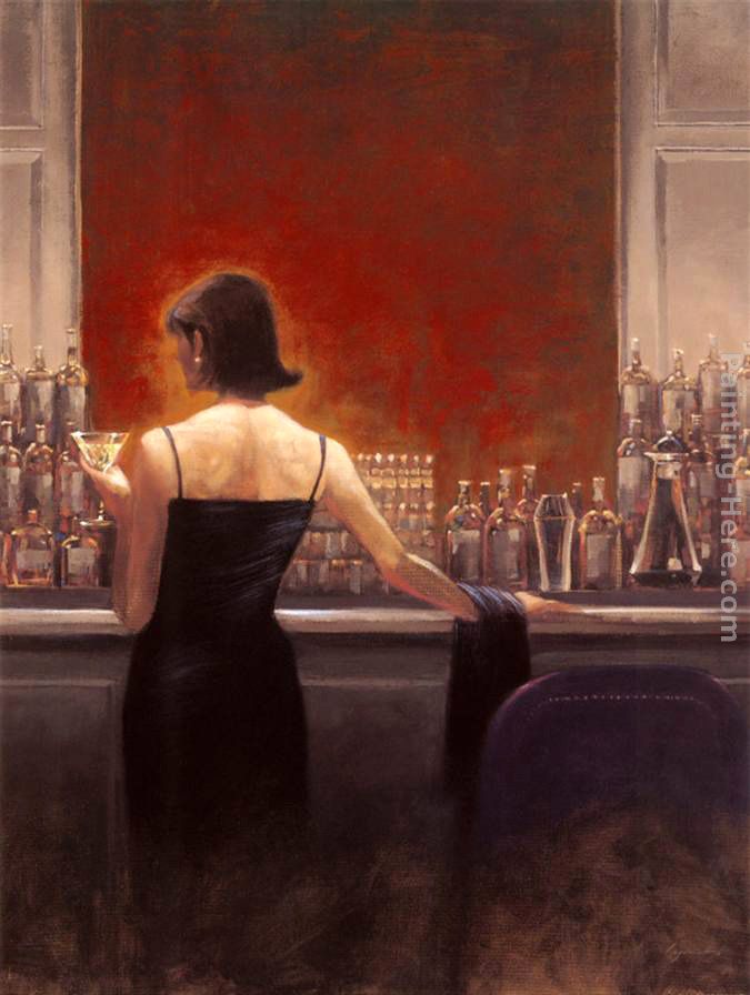 Brent Lynch Evening Lounge painting anysize 50% off - Evening Lounge ...