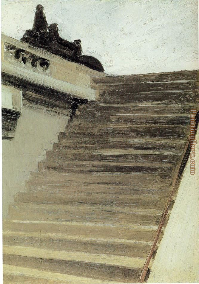 Edward Hopper Steps in Paris painting anysize 50% off - Steps in Paris ...