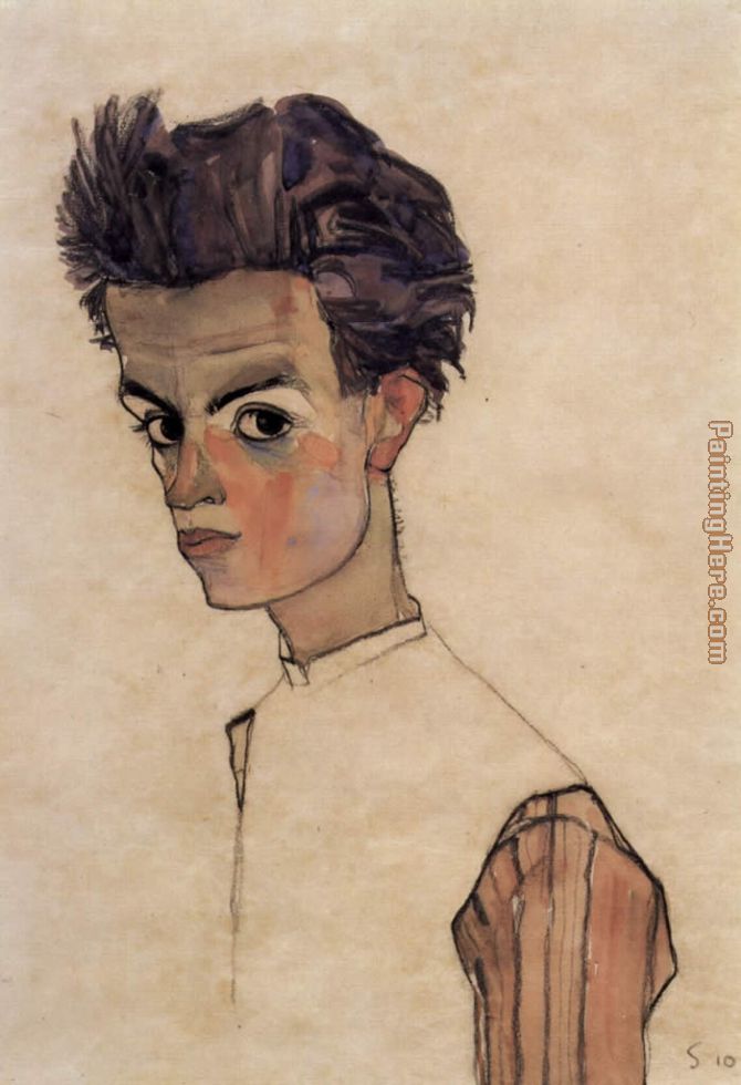 Egon Schiele Self Portrait painting anysize 50% off - Self Portrait ...