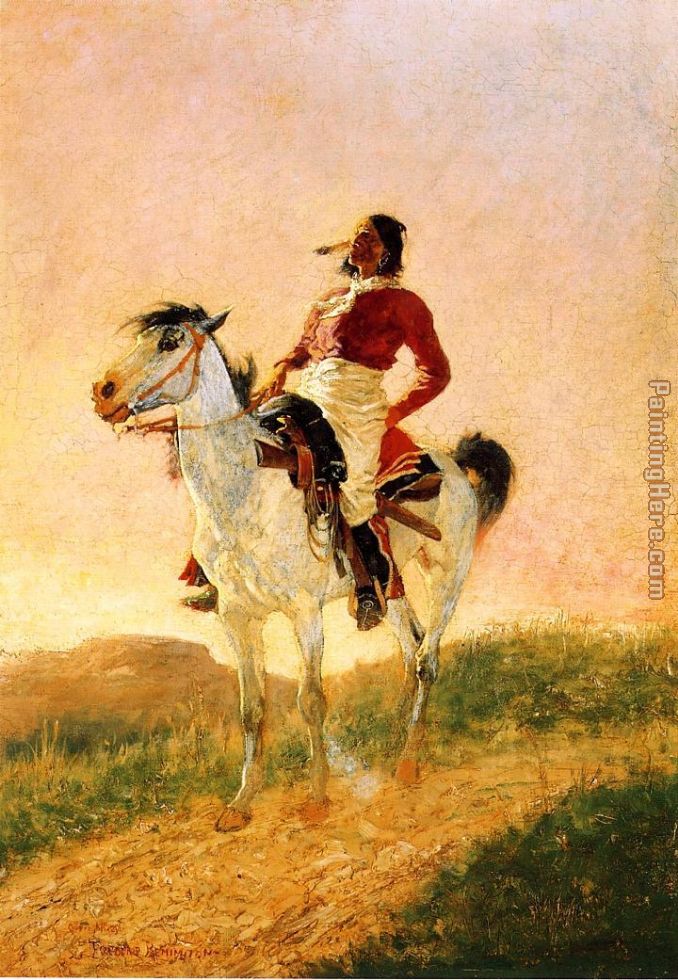 Frederic Remington Modern Comanche painting anysize 50% off - Modern ...