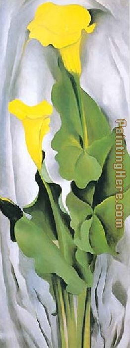Georgia O'Keeffe Yellow Calla Lily painting anysize 50% off - Yellow ...