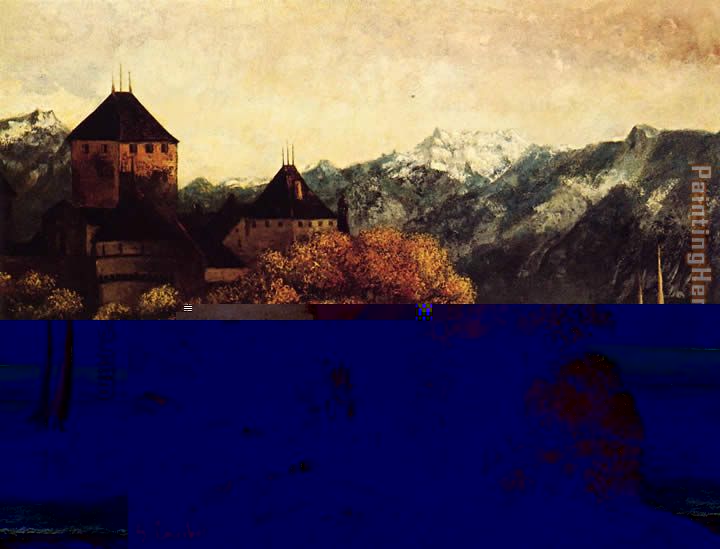 Gustave Courbet The Chateau de Chillon Art Painting for sale ...