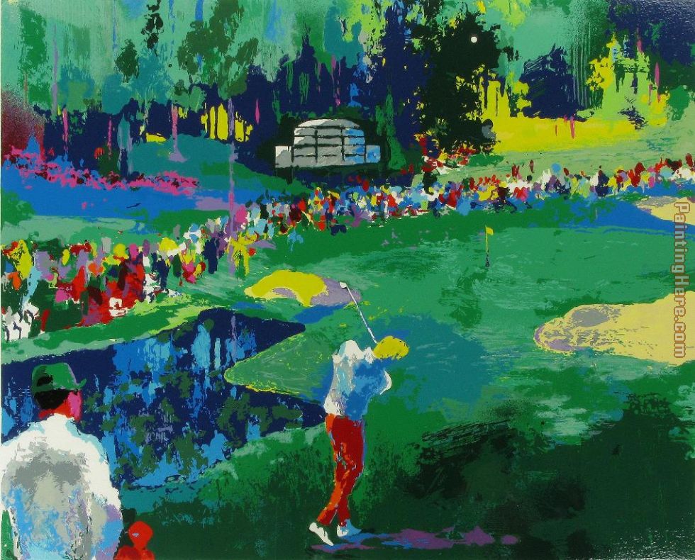 Leroy Neiman 16th at Augusta painting anysize 50% off - 16th at Augusta ...