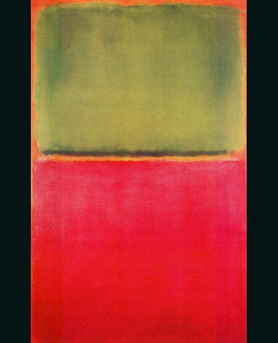 Mark Rothko Untitled (Green, Red, on Orange) painting anysize 50% off ...