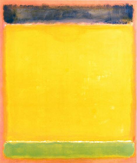 Mark Rothko Untitled Blue Yellow Green on Red 1954 Stretched Canvas ...