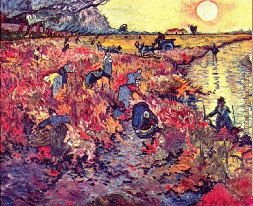 Vincent van Gogh The Red Vineyard painting anysize 50% off - The Red ...