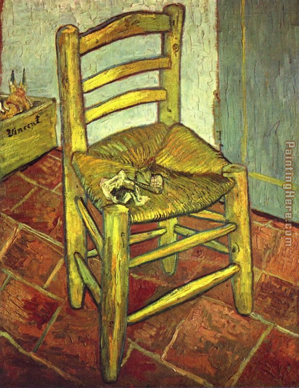 Vincent van Gogh Vincent's Chair with His Pipe painting anysize 50% off ...