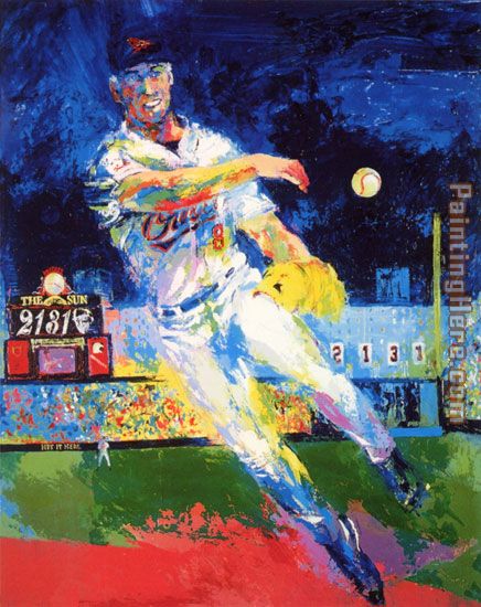 Leroy Neiman Cal Ripken painting anysize 50% off - Cal Ripken painting ...