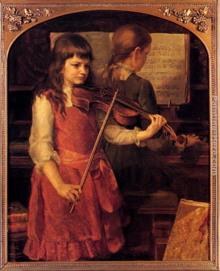 Anna Lea Merritt A Duet painting anysize 50% off - A Duet painting for sale