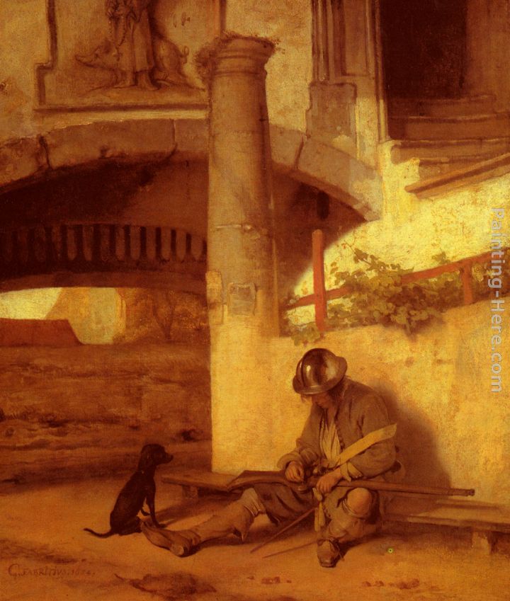 Carel Fabritius The Sentry painting anysize 50% off - The Sentry ...