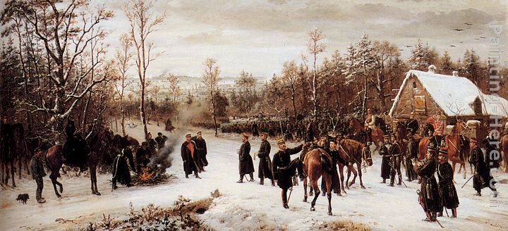 Conrad Freyberg Ankunft Des Prinzen Friedrich Karl Auf Dem ...