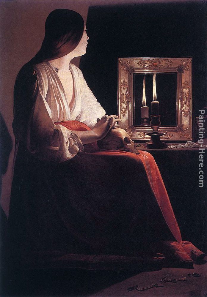 Georges de La Tour The Penitent Magdalen painting anysize 50% off - The ...