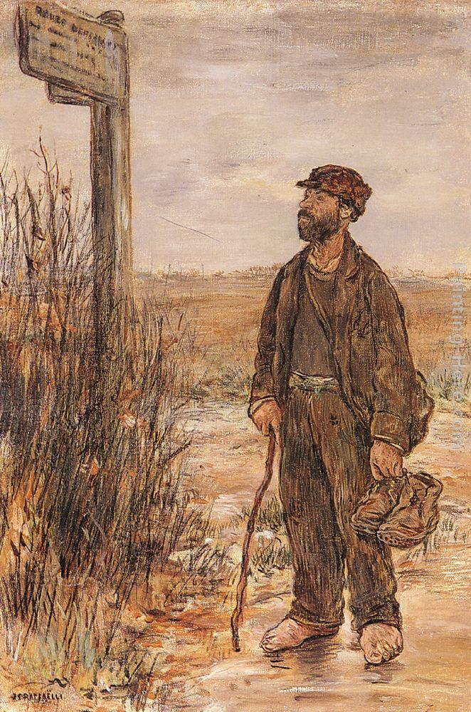 Jean Francois Raffaelli Un Clochard painting anysize 50% off - Un ...