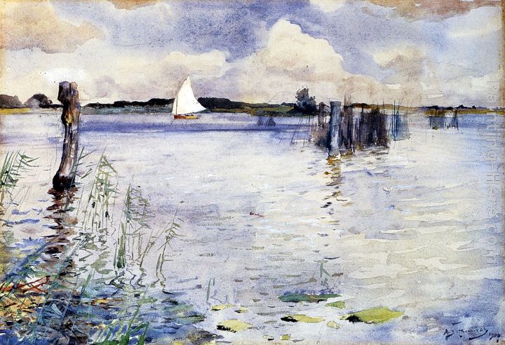 Sir Alfred James Munnings Barton Broad painting anysize 50% off ...