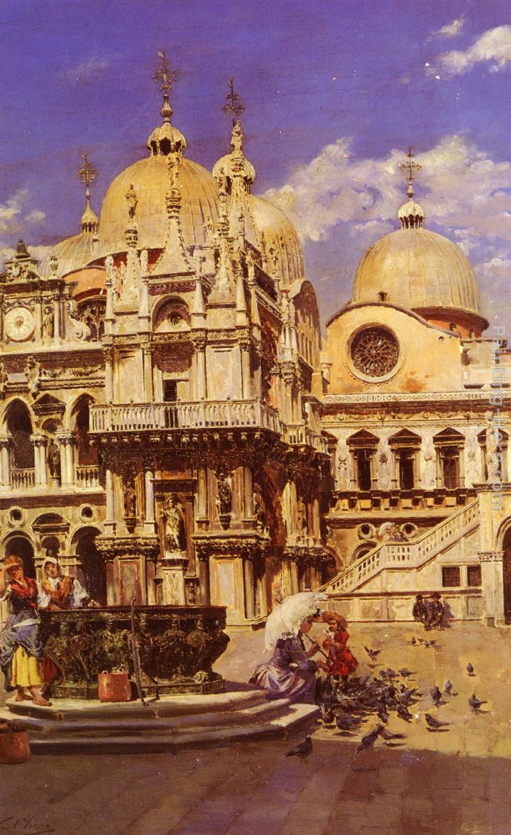 Ulpiano Checa y Sanz Piazza San Marco painting anysize 50% off - Piazza ...
