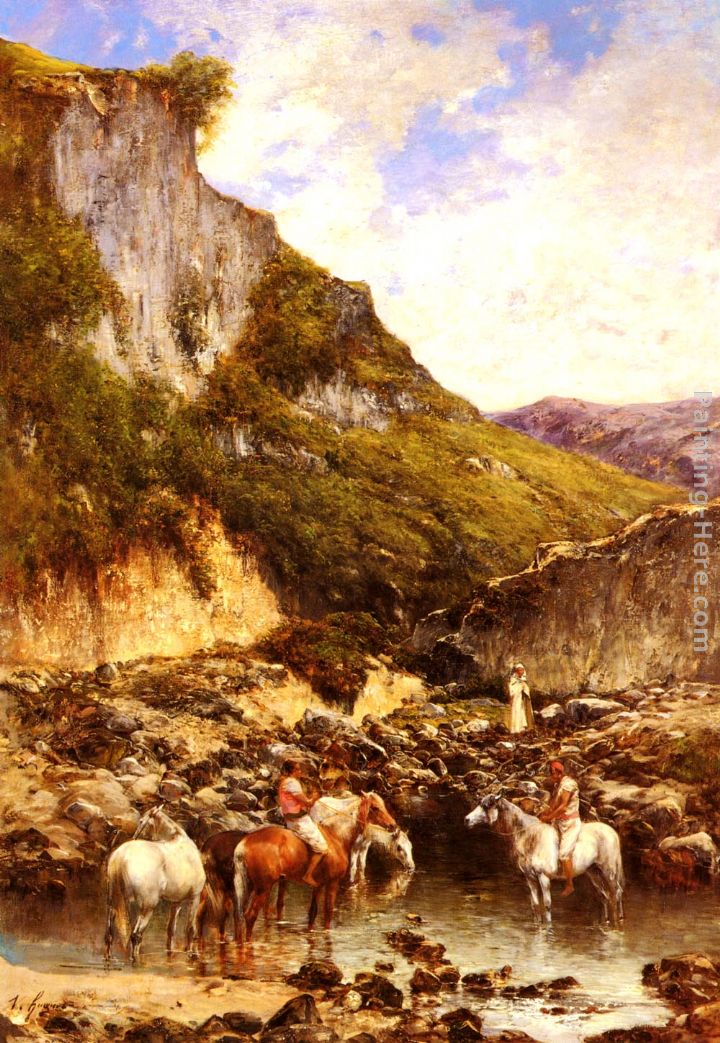 Victor Pierre Huguet Le Ravin Noble painting anysize 50% off - Le Ravin ...