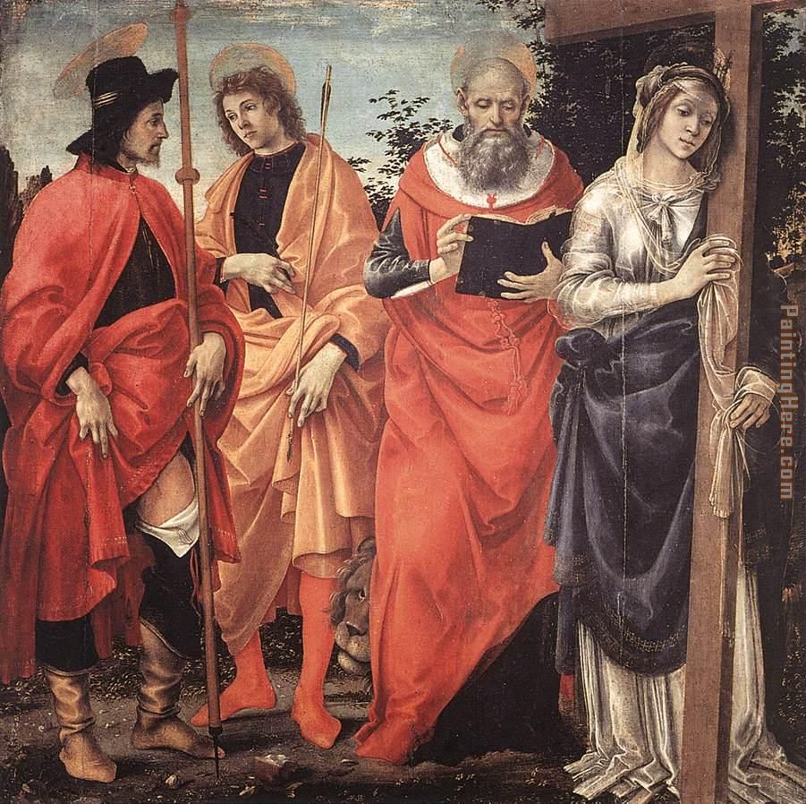 Filippino Lippi Four Saints Altarpiece painting anysize 50% off - Four ...