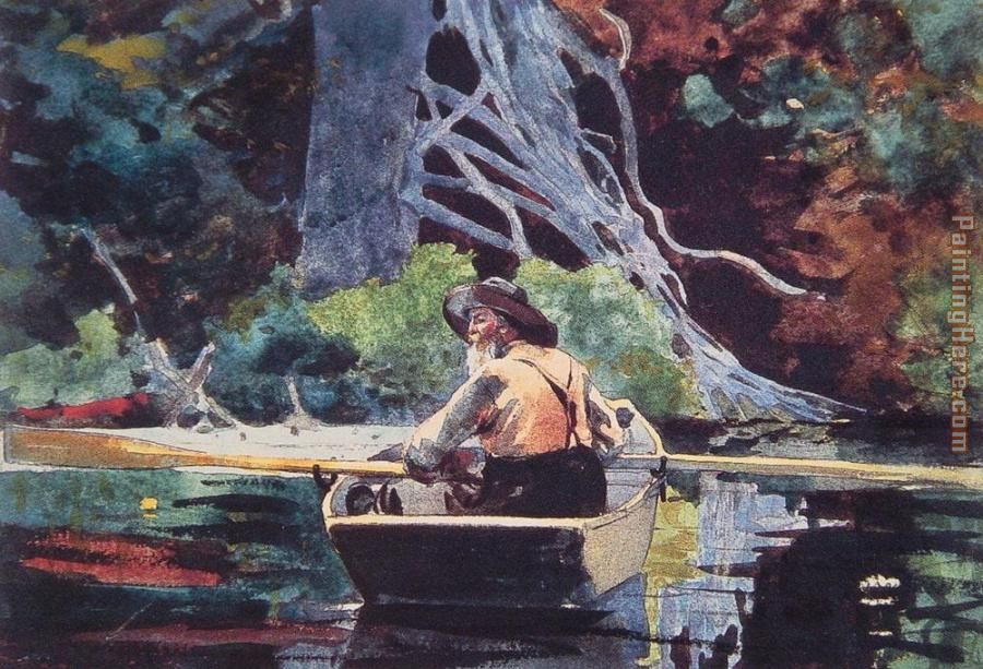 Winslow Homer The Red Canoe painting anysize 50% off - The Red Canoe ...